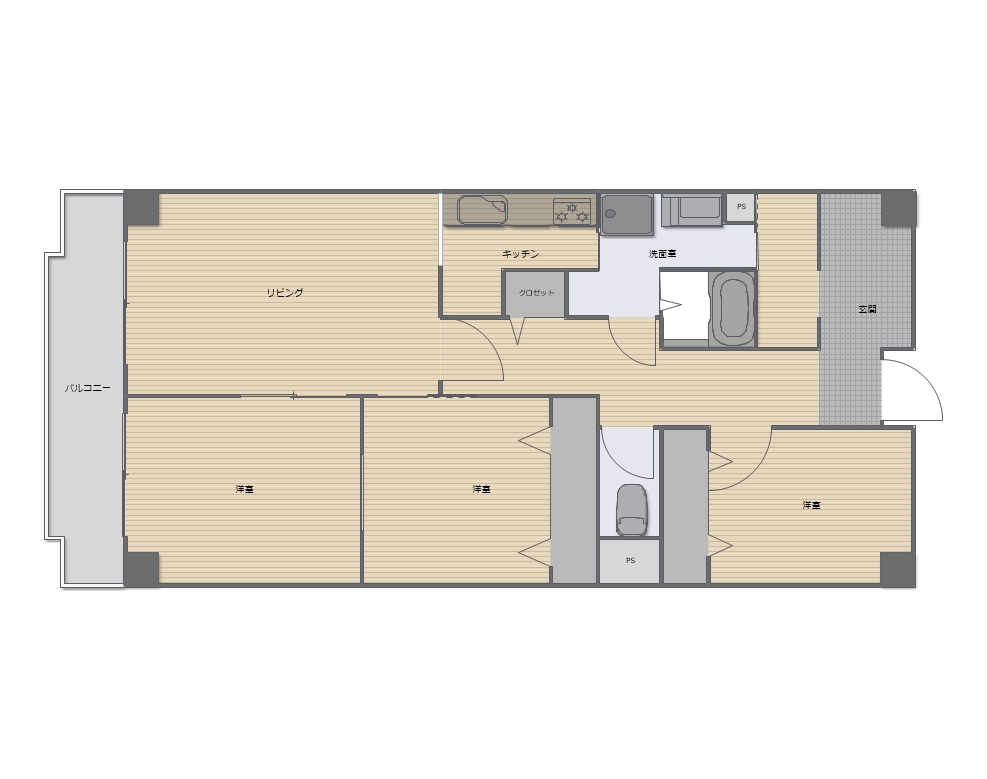 【売主物件】太陽の塔と観覧車が眺められる玄関広々収納豊富な最上階3LDK - ASOBI不動産 - 賃貸・売買・管理のご相談